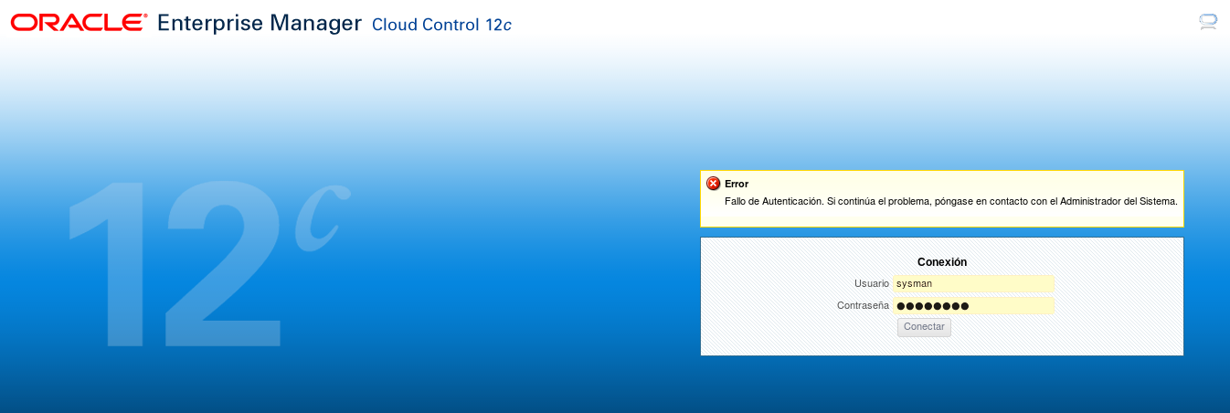 Verificar acceso a Oracle Enterprise Manager 12c via terminal ...